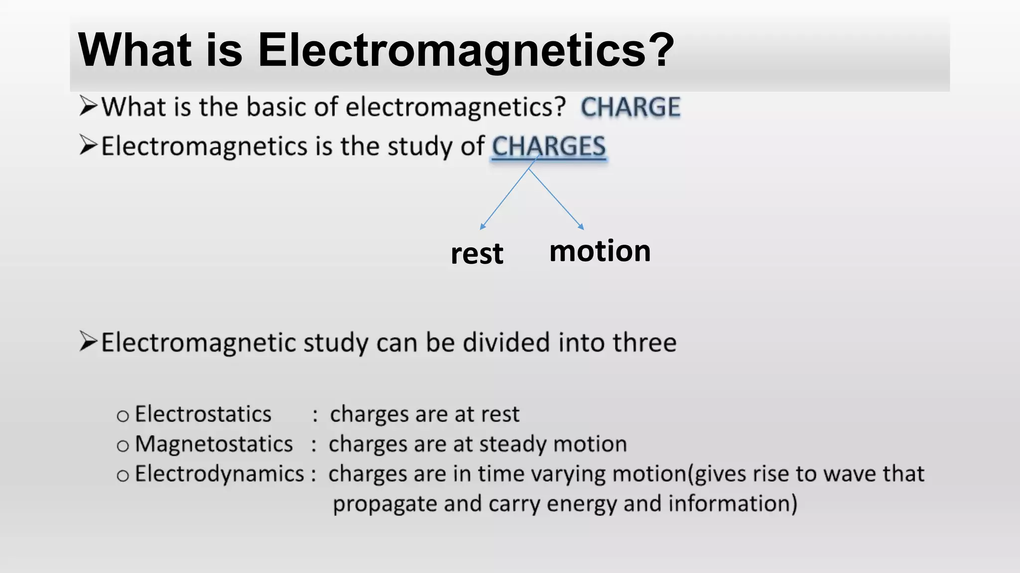 Fundamentals of electromagnetics | PPTX