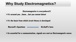 Fundamentals of electromagnetics | PPTX