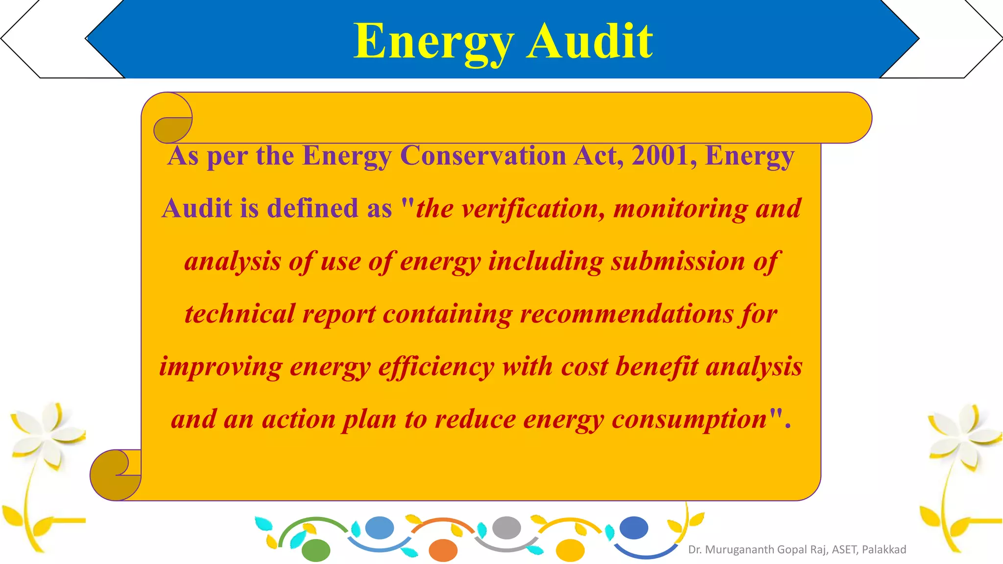 Fundamentals of energy audit | PPT