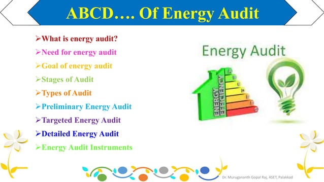 Fundamentals of energy audit | PPT | Gas and Electric | Home Utilities