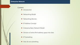 Fundamentals of enterprise TCP/IP Network and Subnetting | PPT