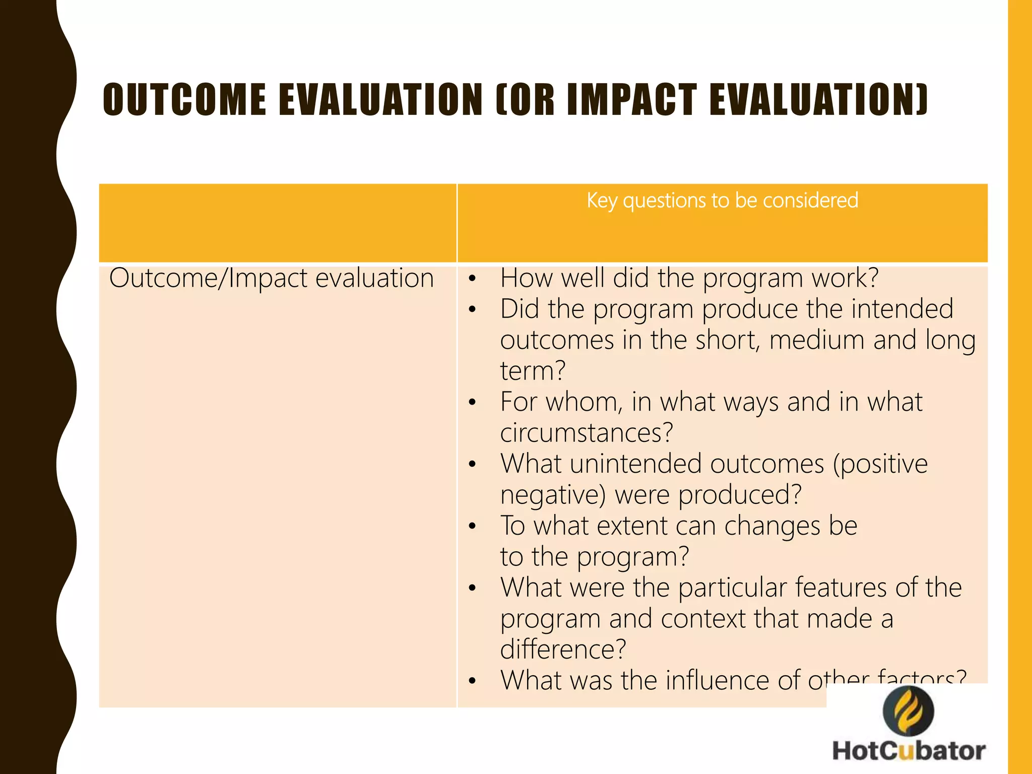 Fundamentals of Program Evaluation | PPT