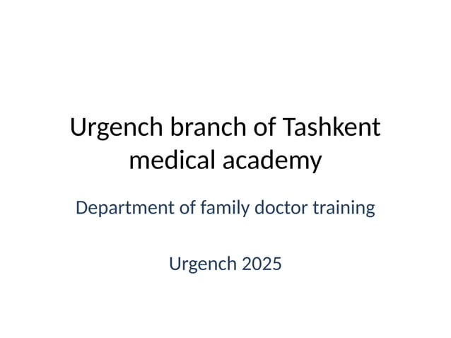 Fundamentals of family medicine.History of family medicinepptx | PPTX