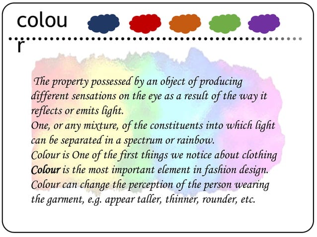 Fundamentals of fashion design such as element and principles of design ...