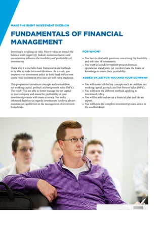 Brochure Fundamentals of financial management | PDF