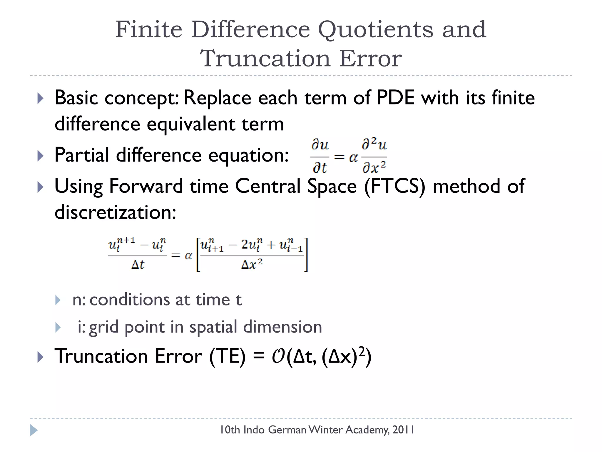 Fundamentals Of Finite Difference Methods Pdf Physics Science