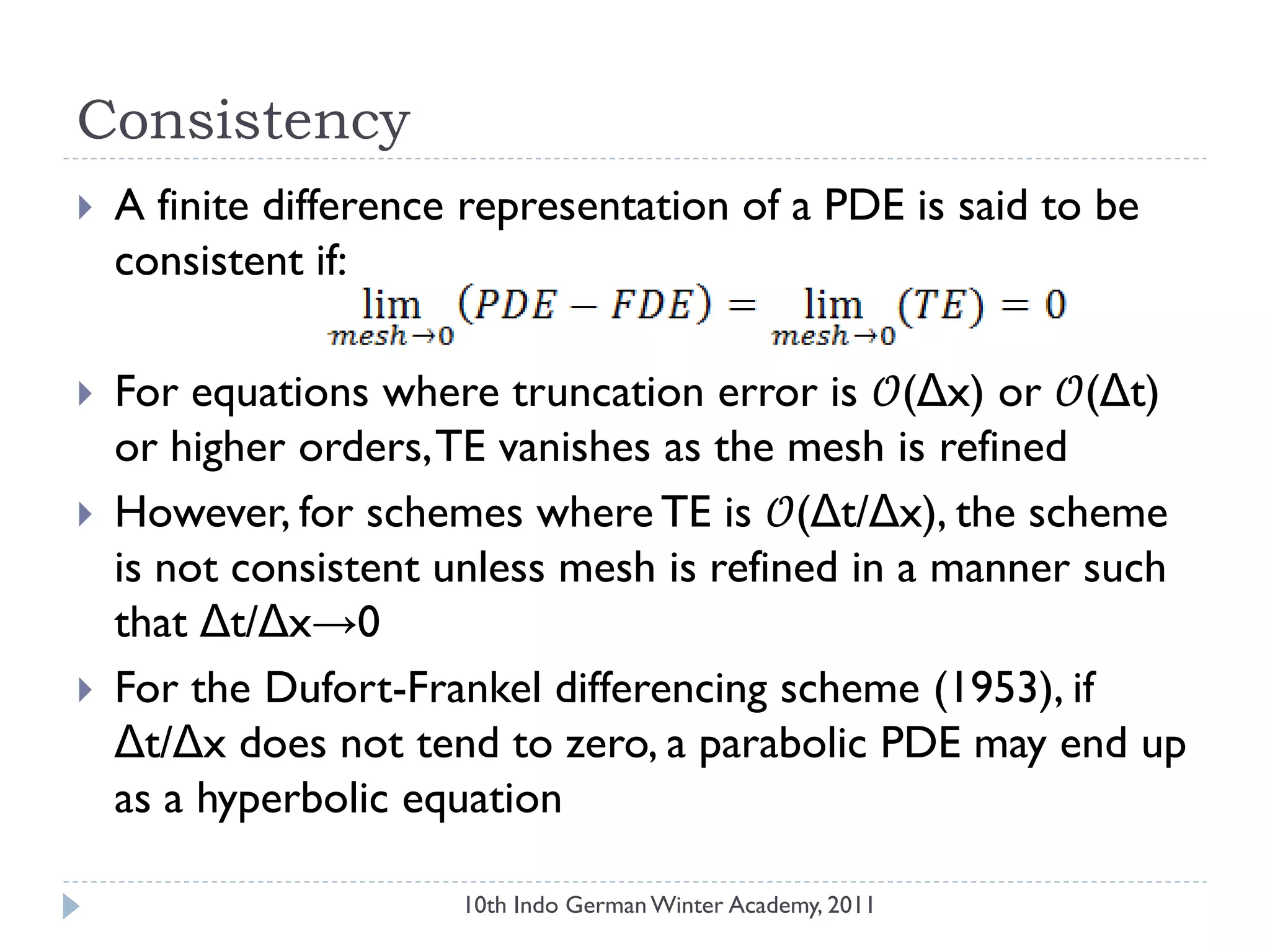 Fundamentals Of Finite Difference Methods Pdf Physics Science