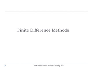 Fundamentals of Finite Difference Methods | PDF