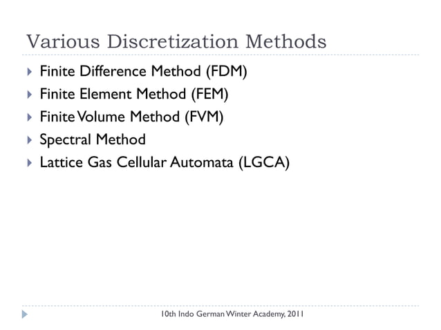 Fundamentals Of Finite Difference Methods Ppt
