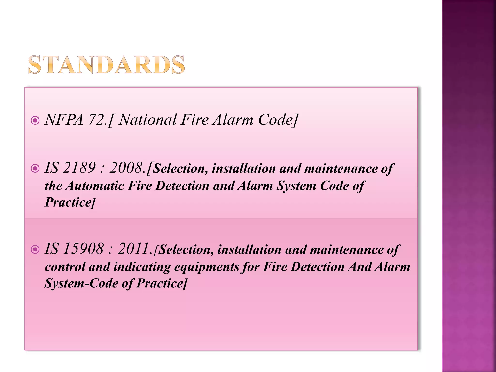 Fundamentals of Fire Alarm System | PPTX