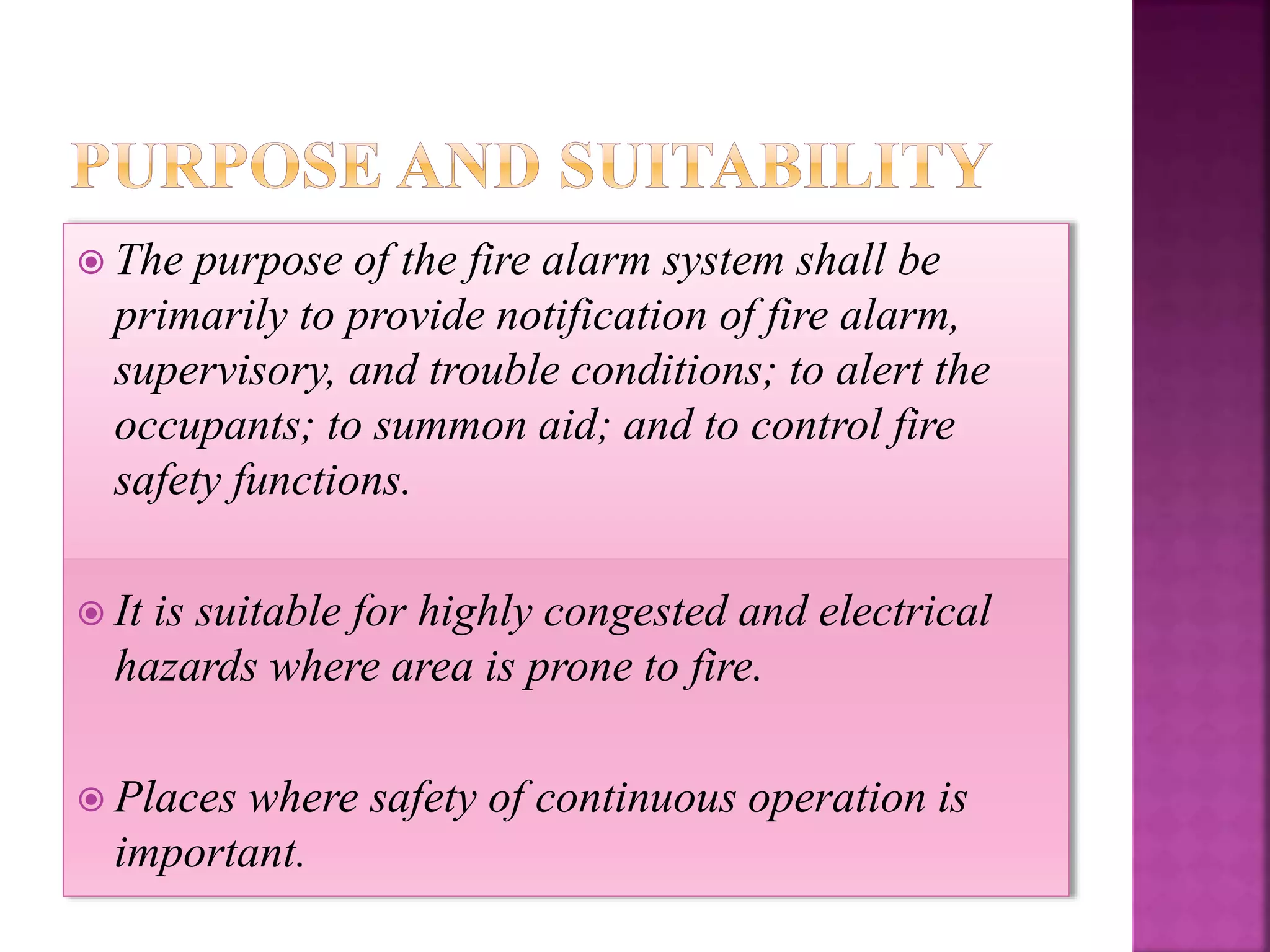 Fundamentals of Fire Alarm System | PPTX