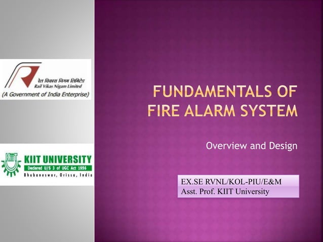 Fundamentals of Fire Alarm System | PPTX