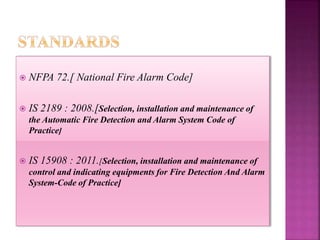 Fundamentals of Fire Alarm System | PPTX