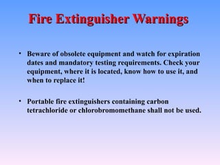 Fundamentals Of Fire Extinguishers | PPT