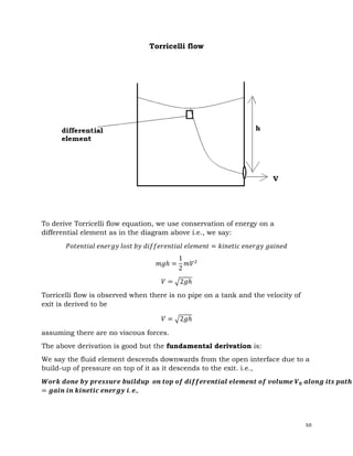 DERIVATION OF THE MODIFIED BERNOULLI EQUATION WITH VISCOUS EFFECTS ...