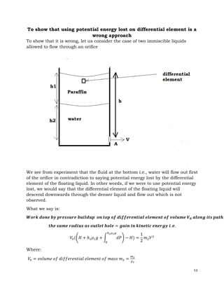 DERIVATION OF THE MODIFIED BERNOULLI EQUATION WITH VISCOUS EFFECTS ...