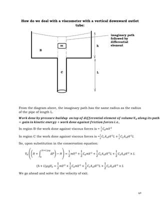 DERIVATION OF THE MODIFIED BERNOULLI EQUATION WITH VISCOUS EFFECTS ...