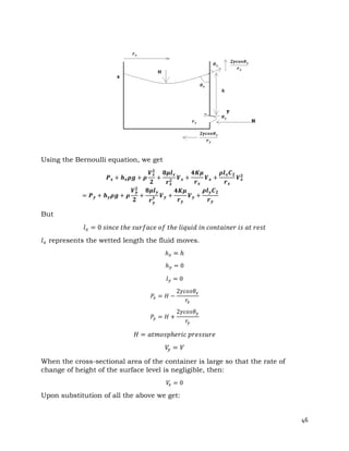 DERIVATION OF THE MODIFIED BERNOULLI EQUATION WITH VISCOUS EFFECTS ...
