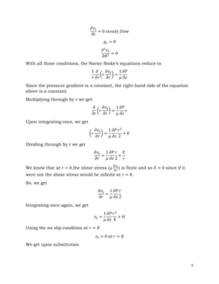 DERIVATION OF THE MODIFIED BERNOULLI EQUATION WITH VISCOUS EFFECTS ...