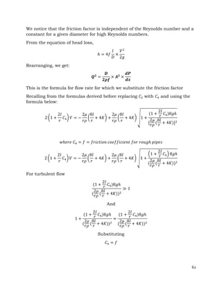 DERIVATION OF THE MODIFIED BERNOULLI EQUATION WITH VISCOUS EFFECTS ...
