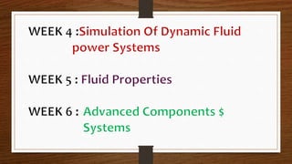 Fundamentals of fluid power | PPTX