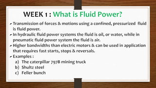 Fundamentals of fluid power | PPTX