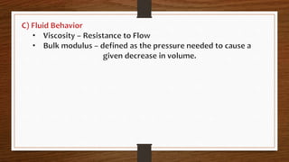 Fundamentals of fluid power | PPTX