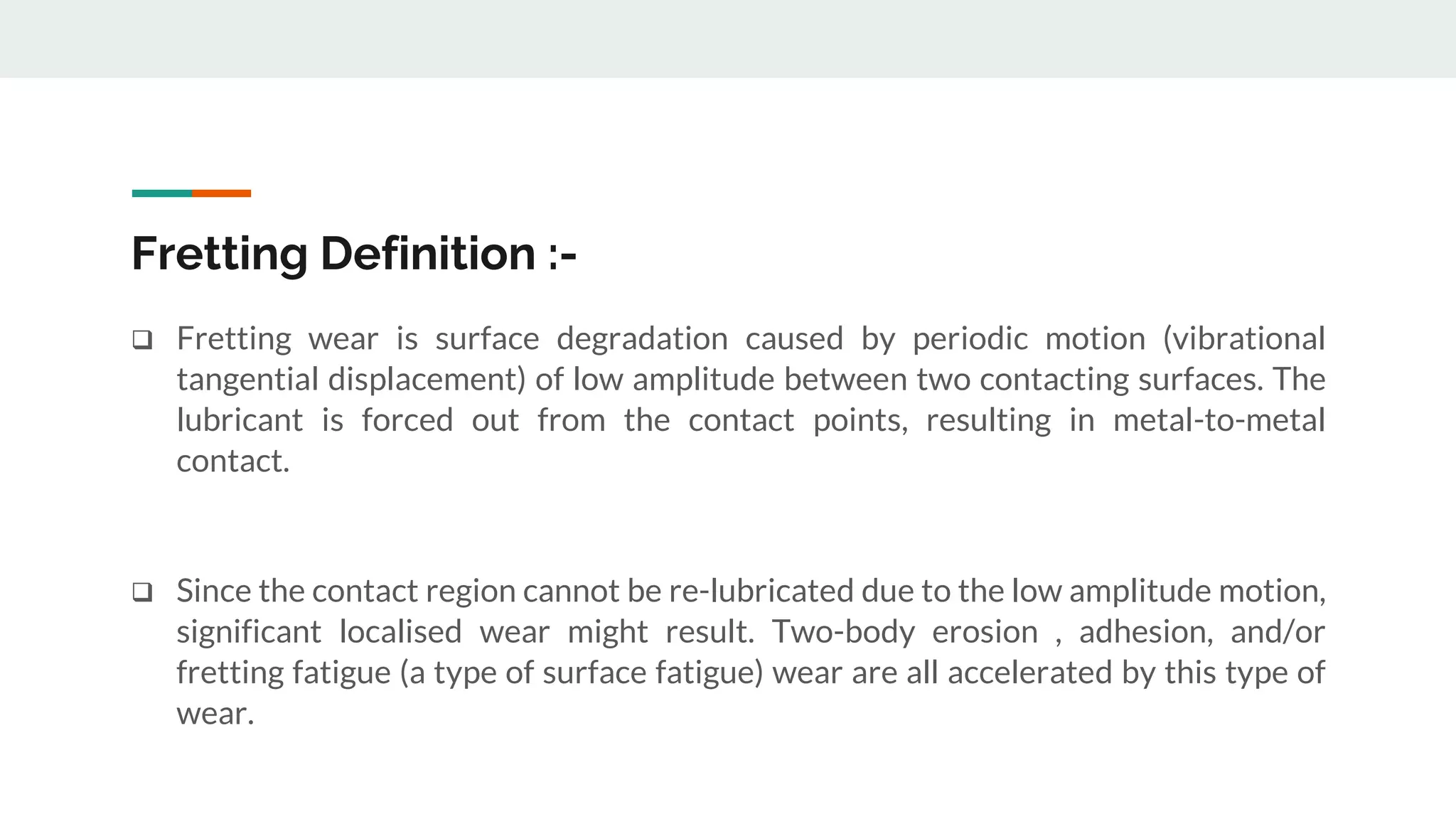 FUNDAMENTALS OF FRETTING WEAR.pptx
