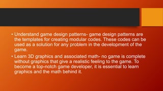 Fundamentals of Game Development - Arena Animation Tilak Road | PPT