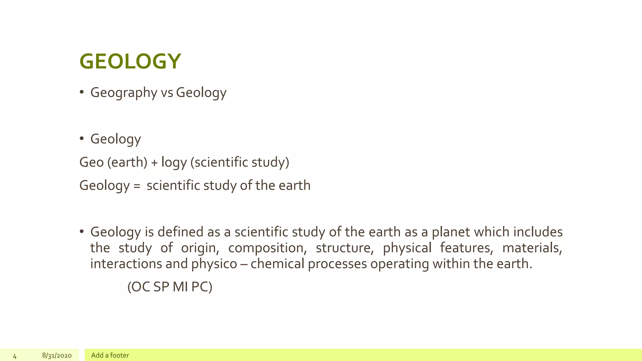 Fundamentals of Geology | PPTX