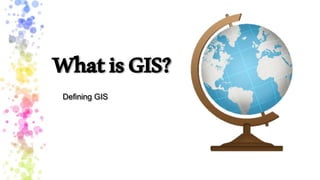 Fundamentals of gis | PPTX