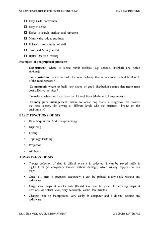 Fundamentals of gis | PDF