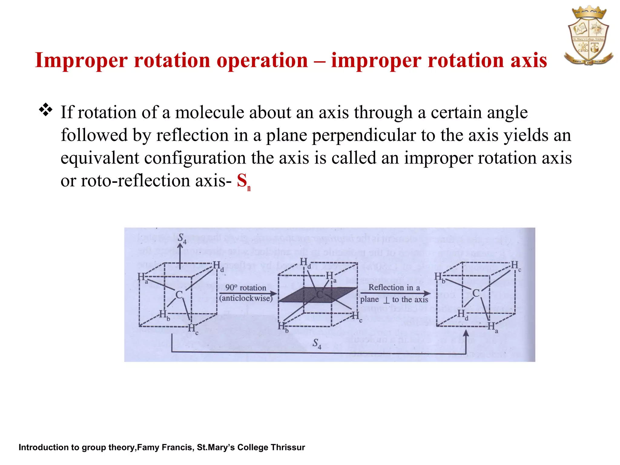 Chemistry-Fundamentals of group theory | PPT