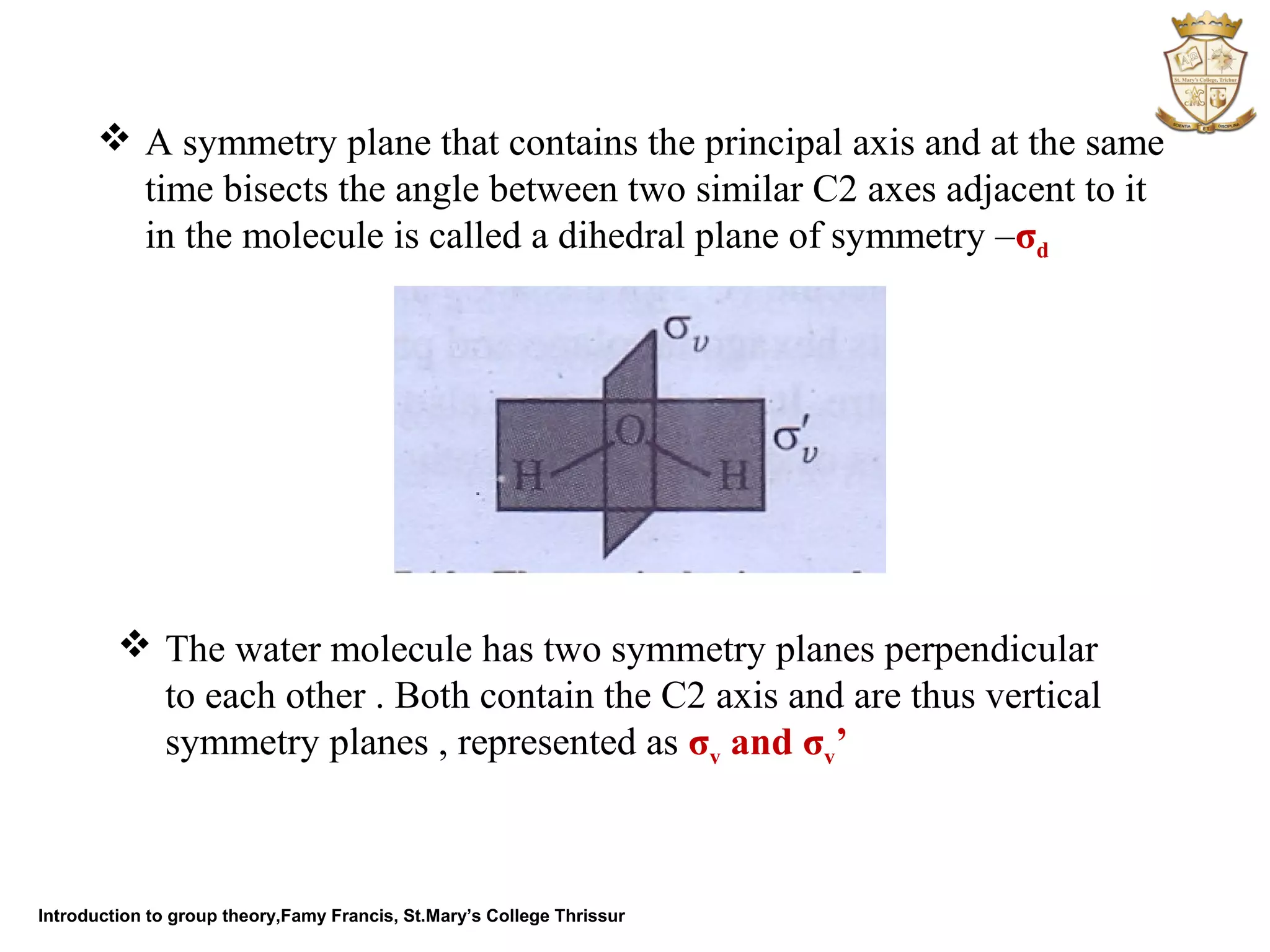 Chemistry-Fundamentals of group theory | PPT