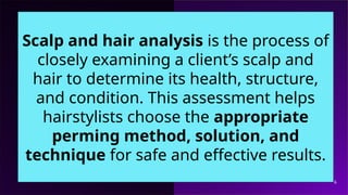 LESSON ABOUT FUNDAMENTALS OF HAIR PERMING pptx | PPTX