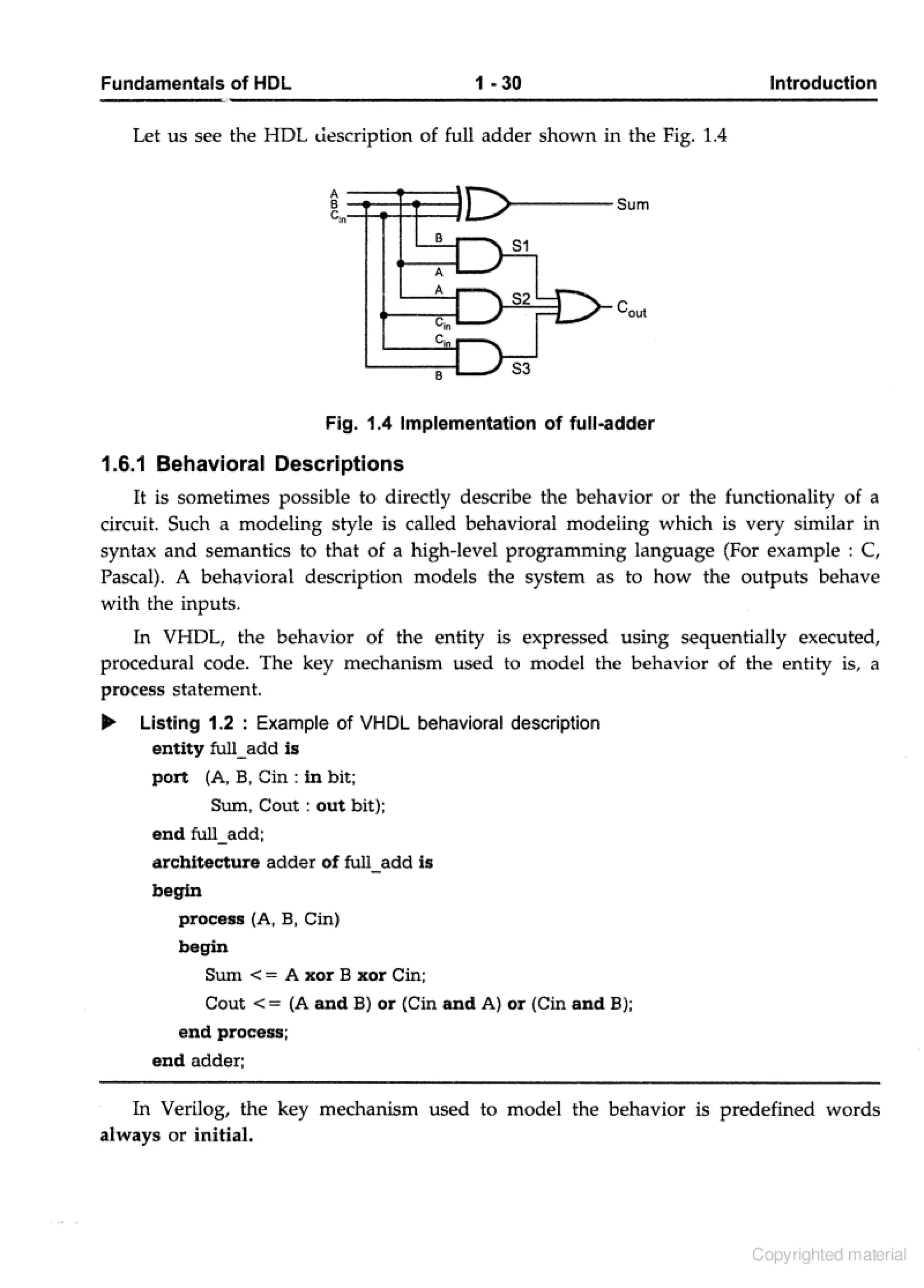 Fundamentals of HDL (first 4 chapters only) - Godse | PDF