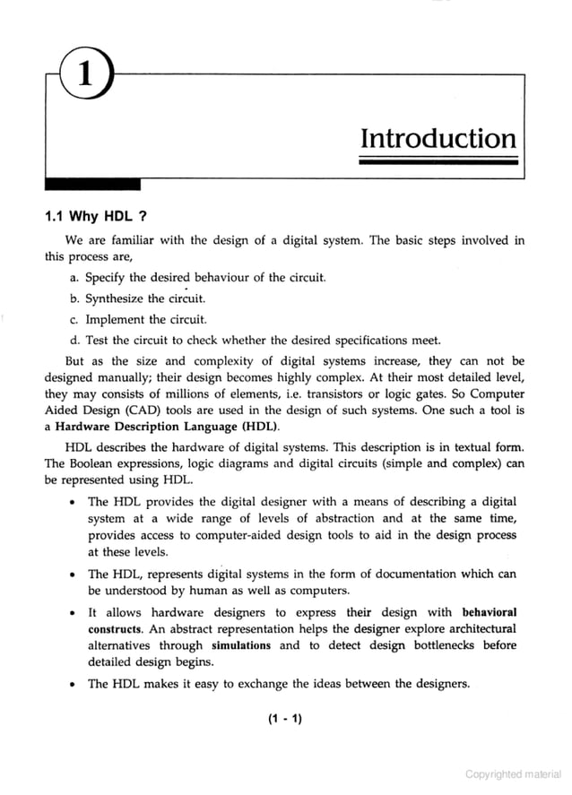 Fundamentals of HDL (first 4 chapters only) - Godse | PDF | Desktop ...
