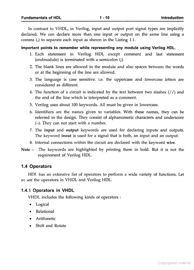 Fundamentals of HDL (first 4 chapters only) - Godse | PDF | Desktop ...