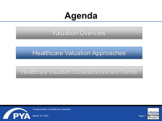 Fundamentals of Healthcare Valuation | PPTX