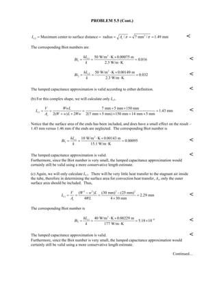 Fundamentals of Heat and Mass Transfer: Exercise Solutions, 6th Edition ...