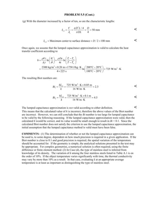 Fundamentals of Heat and Mass Transfer: Exercise Solutions, 6th Edition ...