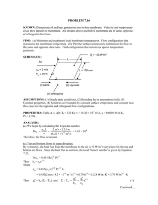 Fundamentals of Heat and Mass Transfer: Exercise Solutions, 6th Edition ...