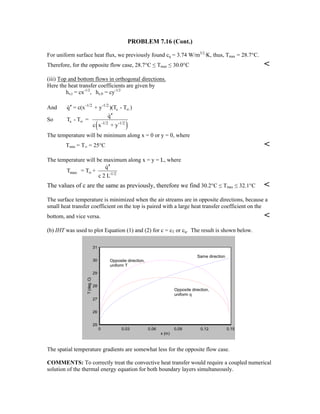 Fundamentals of Heat and Mass Transfer: Exercise Solutions, 6th Edition ...