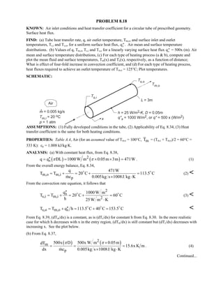Fundamentals of Heat and Mass Transfer: Exercise Solutions, 6th Edition ...