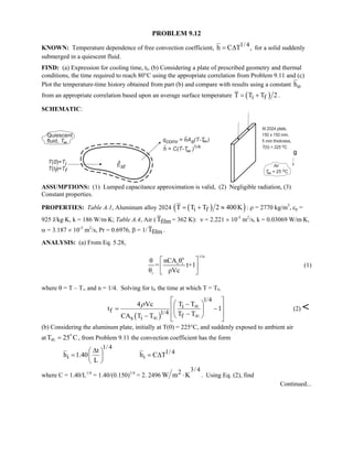 Fundamentals of Heat and Mass Transfer: Exercise Solutions, 6th Edition ...