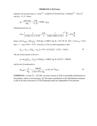 Fundamentals of Heat and Mass Transfer: Exercise Solutions, 6th Edition ...