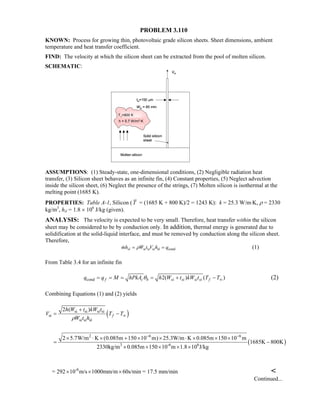 Fundamentals of Heat and Mass Transfer: Exercise Solutions, 6th Edition ...