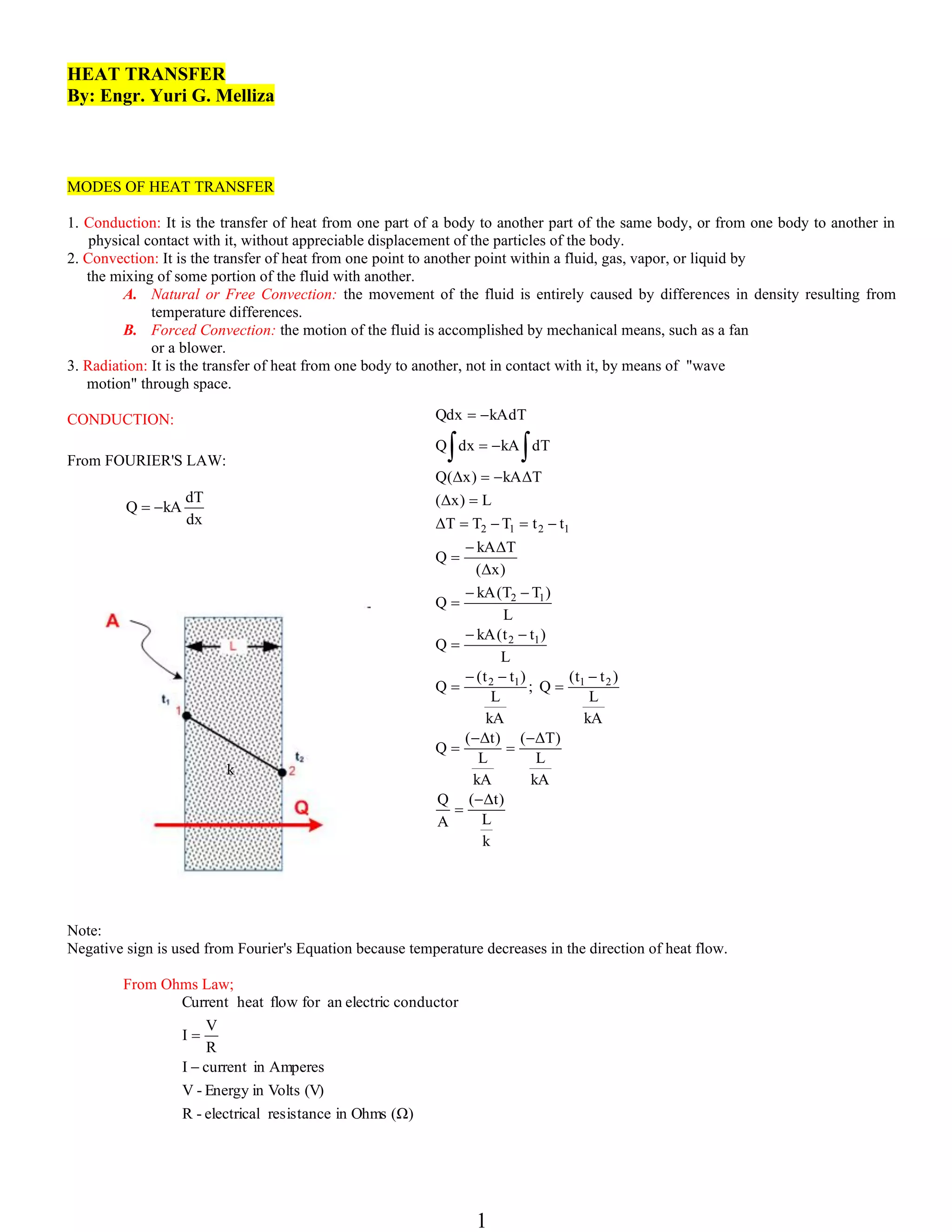Fundamentals of heat transfer lecture notes | PDF