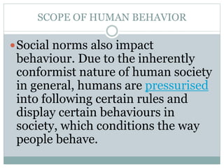 Fundamentals of human behavior | PPTX