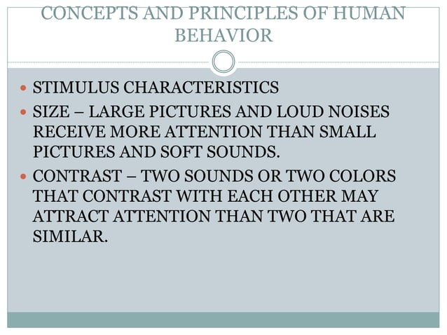 Fundamentals of human behavior | PPT